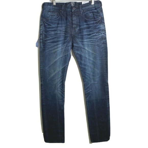 PRPS | Jeans | Prps Indigo Slim Tapered 3234x34 Distressed Blue Wash Jeans Sample | Poshmark